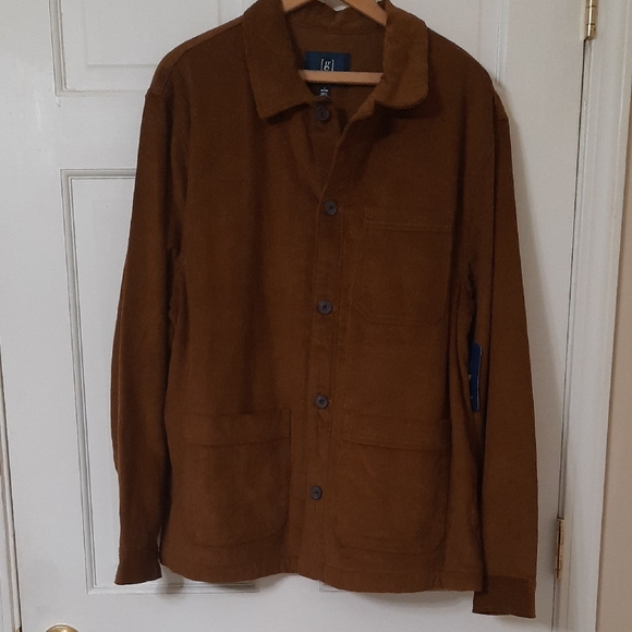 George | Jackets & Coats | George Mens Brown Shirt Jacket | Poshmark